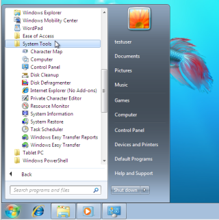 Run like Hell: Windows 7: New System Tools on board?